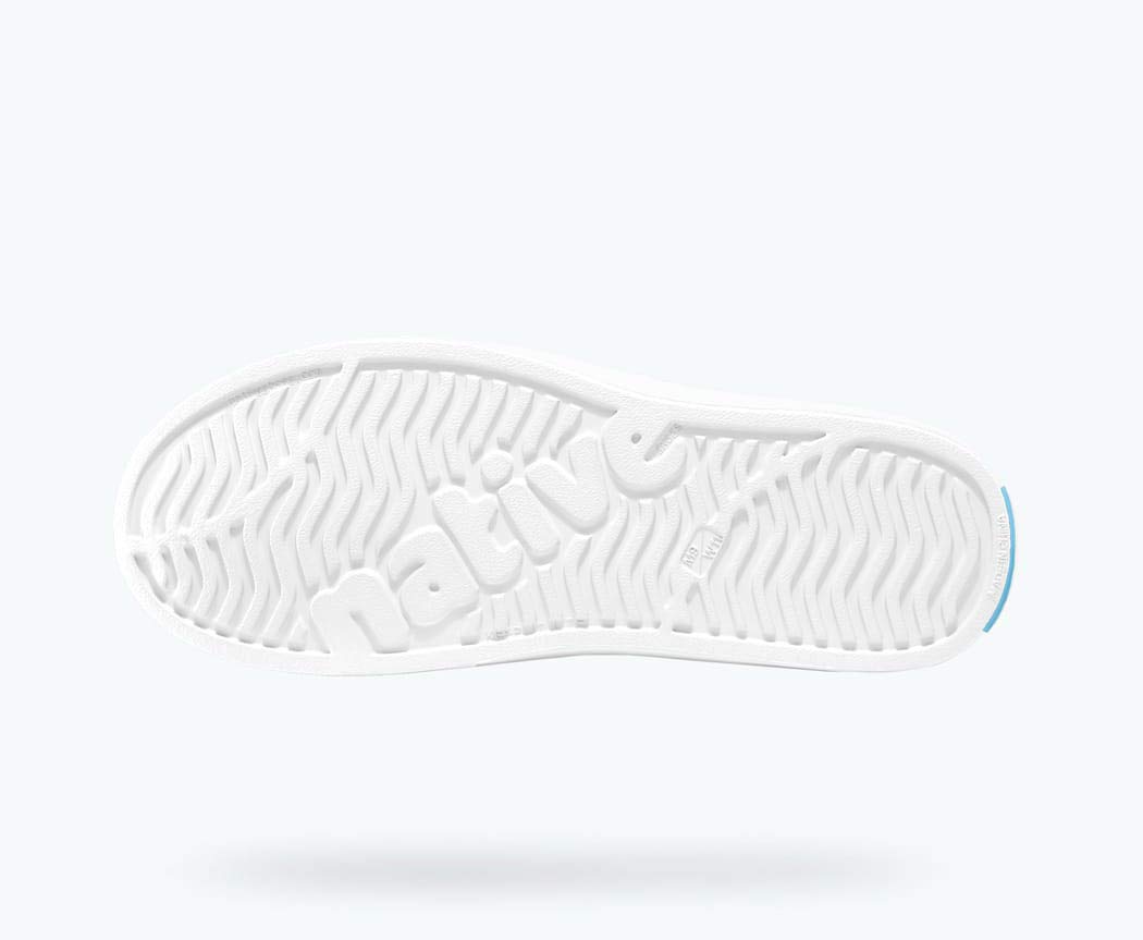Native Shoes, Miles, Adult Shoe, Shell White/Shell White, 10 M US Women/8 M US Men