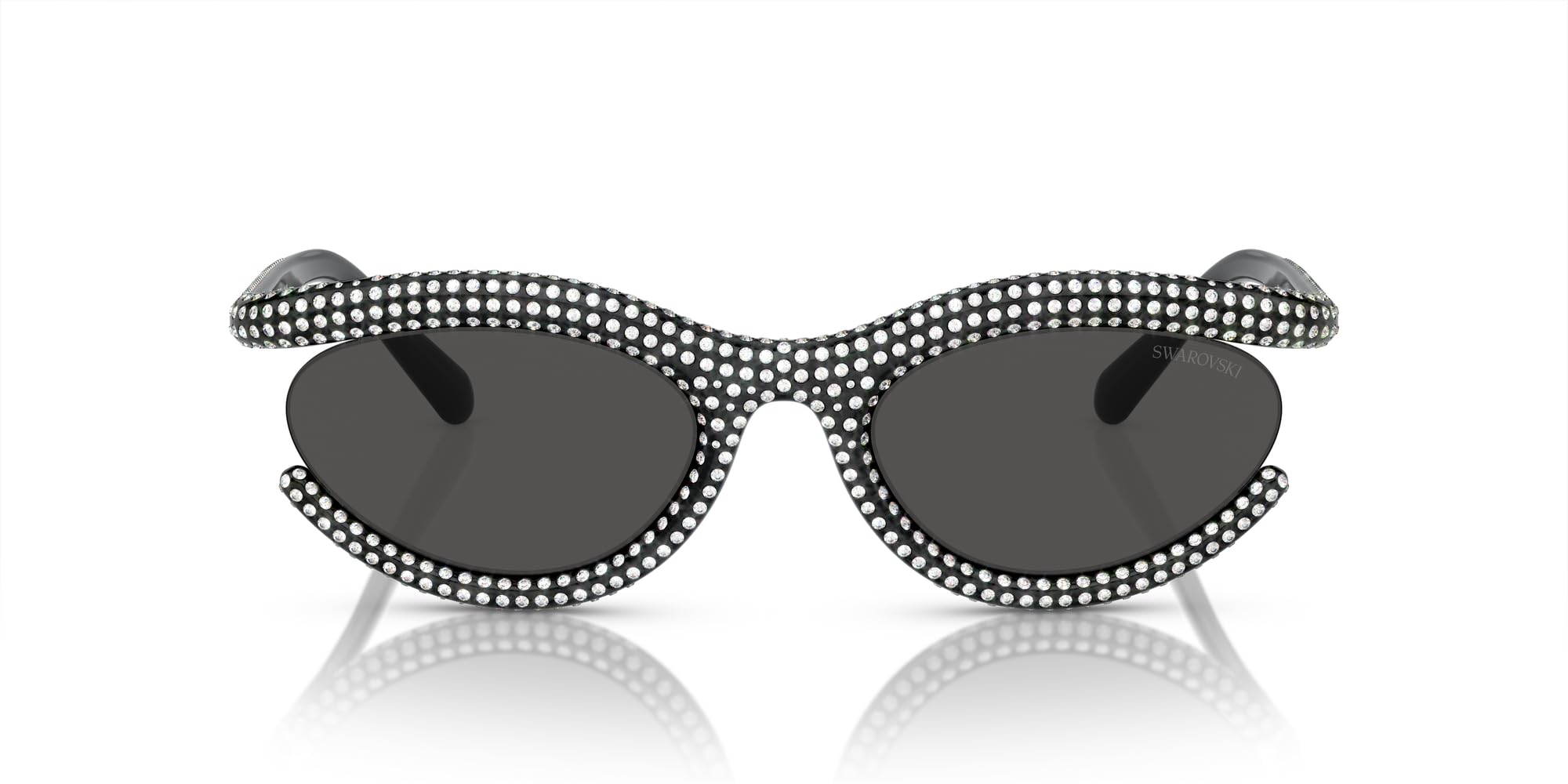 SWAROVSKI SK6006 Sunglasses, Black/Dark Grey, 54 mm