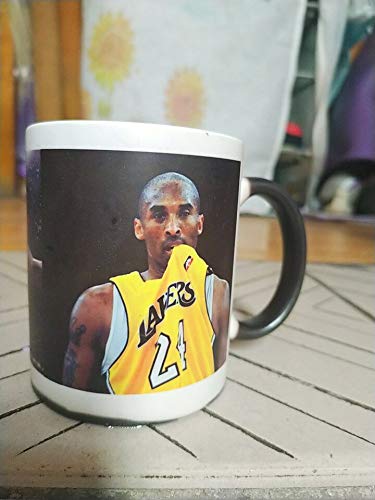 Mug color changing magic cup hot water display photo cup color changing magic cup salutes 24 MVP, adding hot water will change Mug souvenir gift office home coffee cup