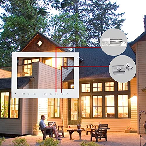 WSJIE Video Intercom 7 Inch Wired 1200TVL Video Door Phone Doorbell Camera Call Panel 130° Motion Detect For Home Security (Size : B)