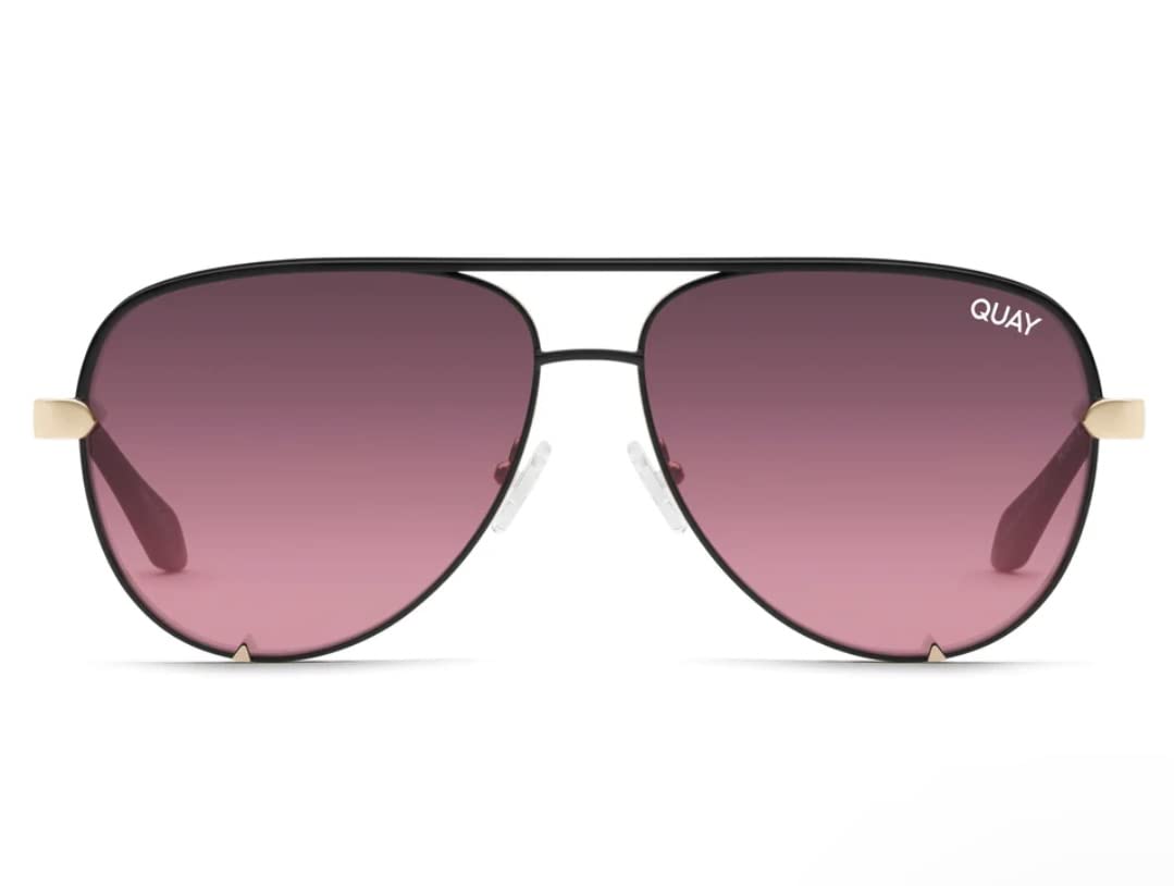Quay Australia High Key Links Gold Pink Sunglasses