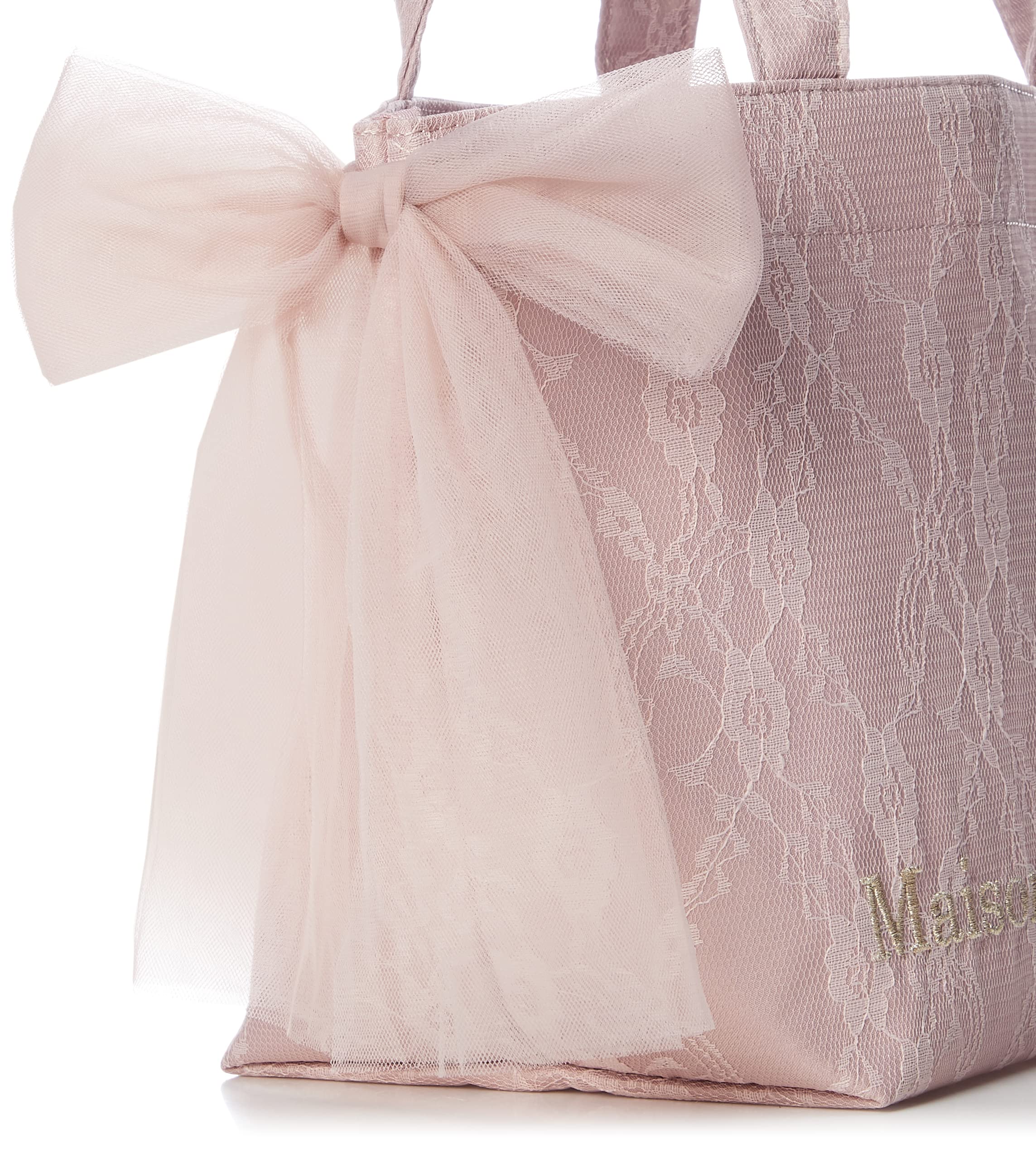Maison de Fleur 8A14F0J3600 Women's Side Tulle Ribbon Tote Bag, Pink