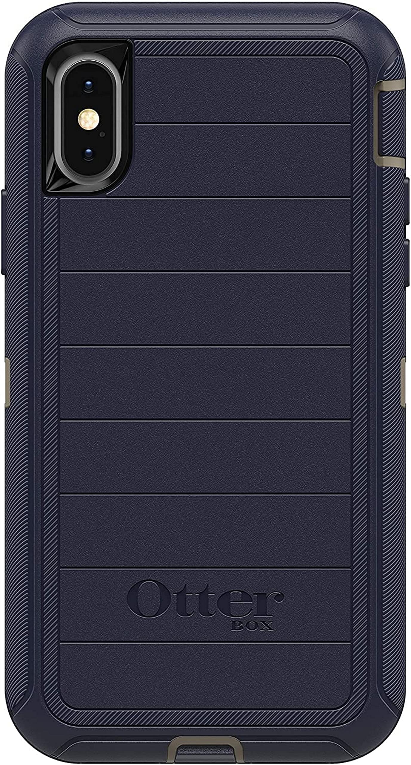 OtterBox Defender Series Case for iPhone X & iPhone Xs - Case Only - Non Retail Packaging - Dark Lake - with Microbial Defense