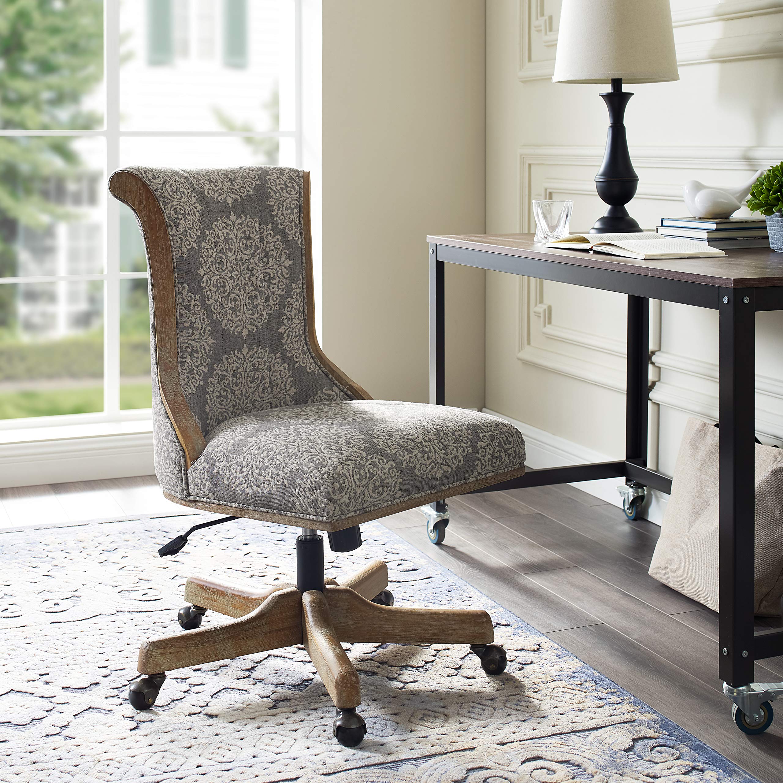 Linon Home Décor Cricket Office Chair, Grey