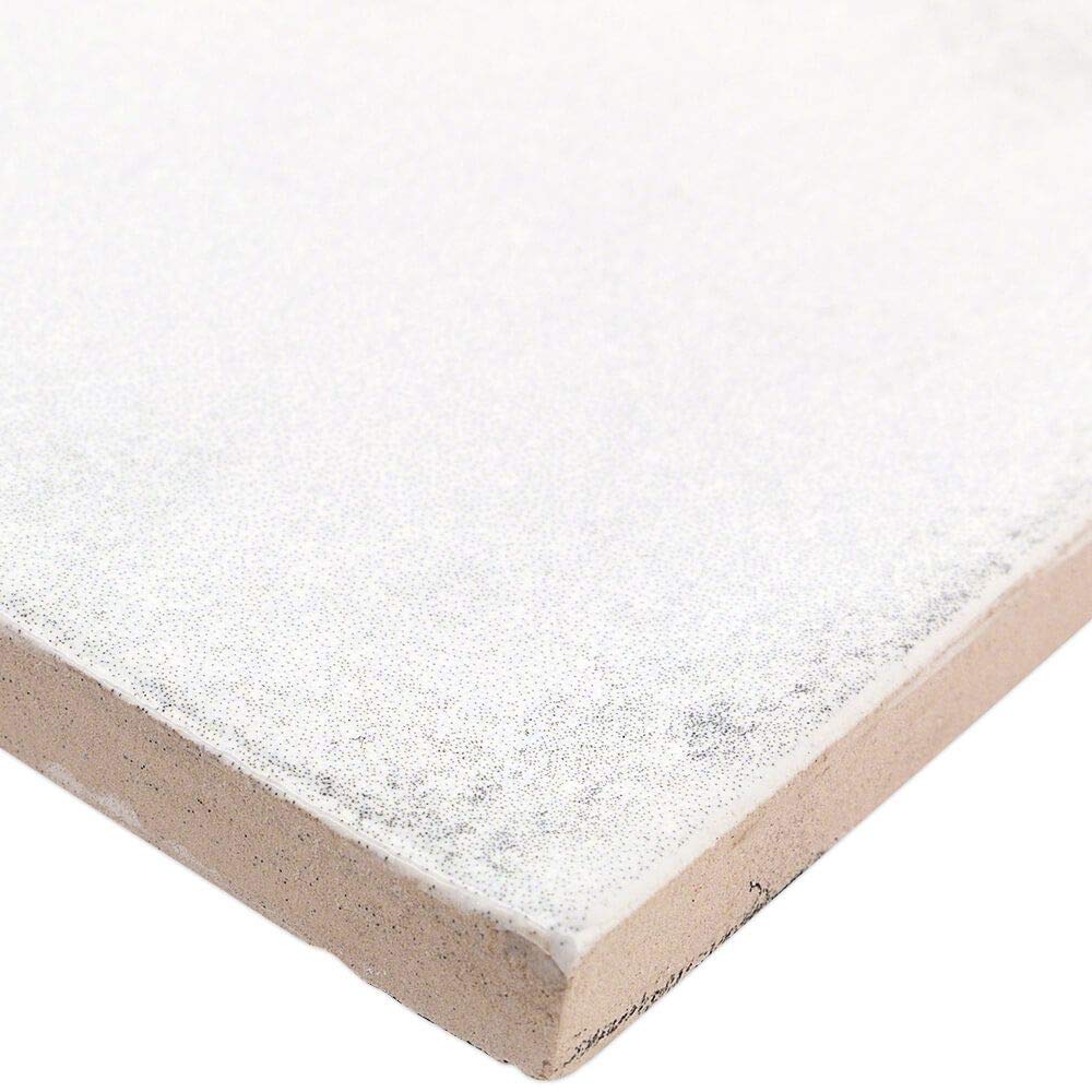 Moze White 3 in. x 12 in. Polished Ceramic Backsplash, Kitchen, Bathroom, Subway Wall Tile Sample