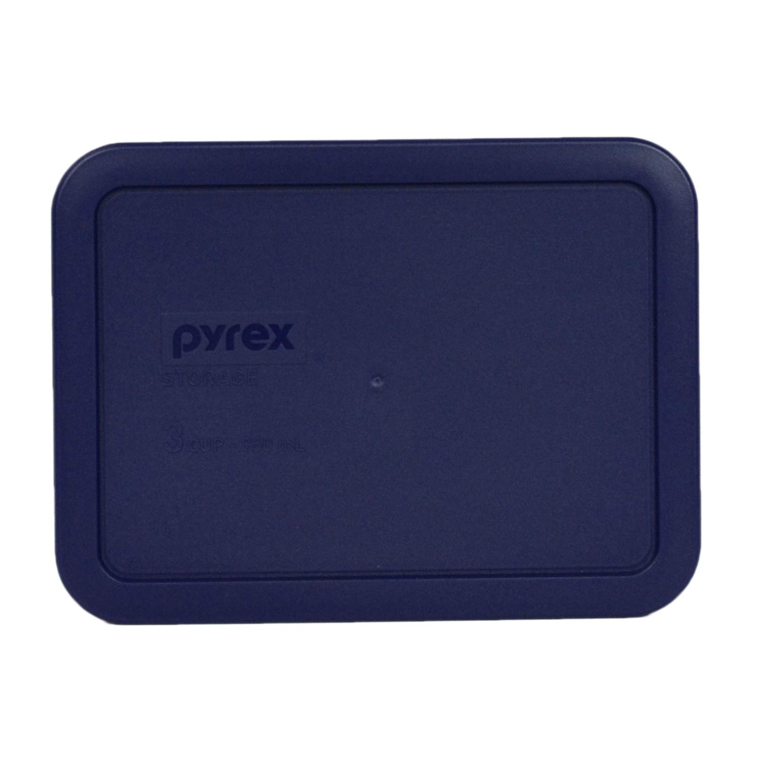 Pyrex (2) 7200-PC 2 Cup, (1) 7201-PC 4 Cup, (1) 7210-PC 3 Cup, and (1) 7211-PC 6 Cup Blue Plastic Storage Lids Made in the USA