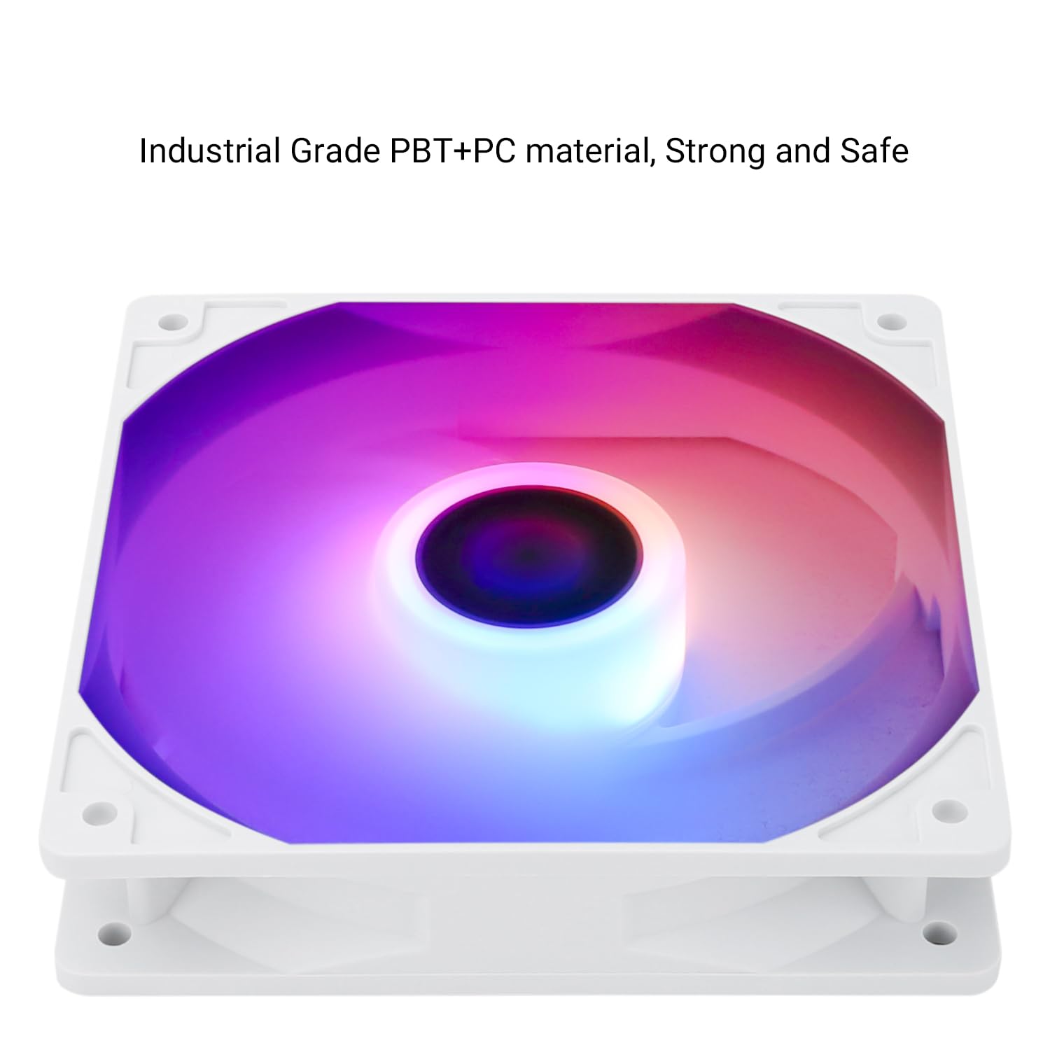 Thermalright TL-C12CW-S X3 CPU Fan 120mm White ARGB Case Cooler, 4pin PWM Silent Computer Cooling Fan with S-FDB Bearing Included, up to 1550RPM(3 Quantities)