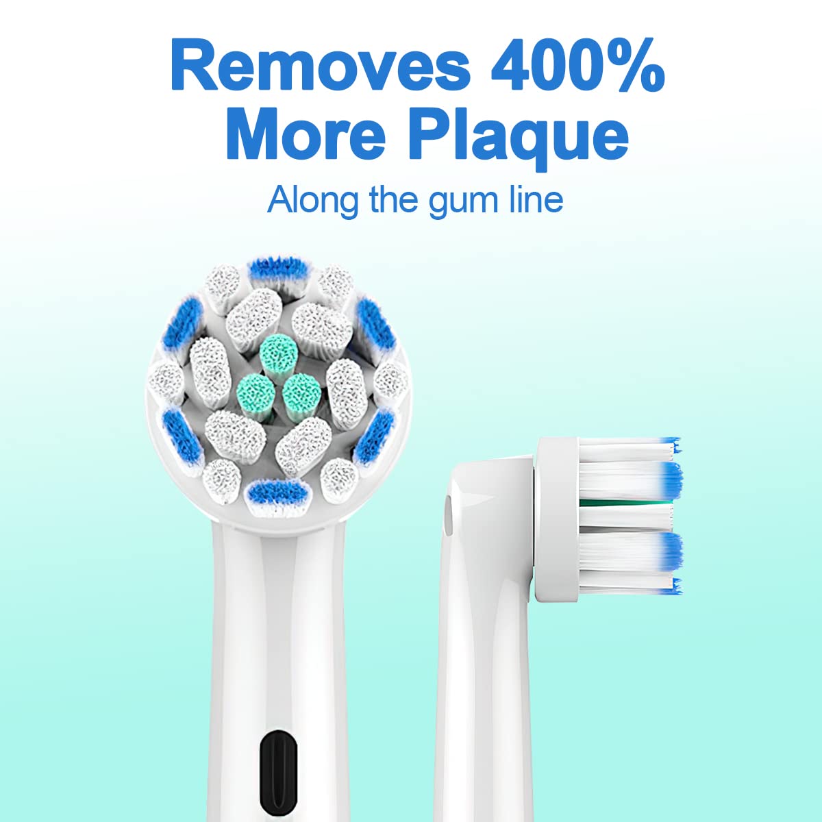 WuYan 8 pcs Extra Soft Bristles Replacement Heads Compatible with Oral B Electric Toothbrush Head Extra Thin Soft Bristles Gum Care