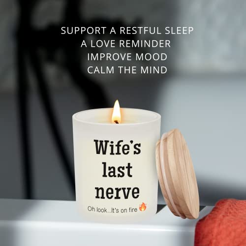 Wife Gifts from Husband - Gifts for Wife, Her, Fiance - Wedding Anniversary, Mothers Day Gifts, Birthday Gifts for Wife - Romantic Gifts Ideas - Cool I Love You Gifts for Her - Funny Scented Candle