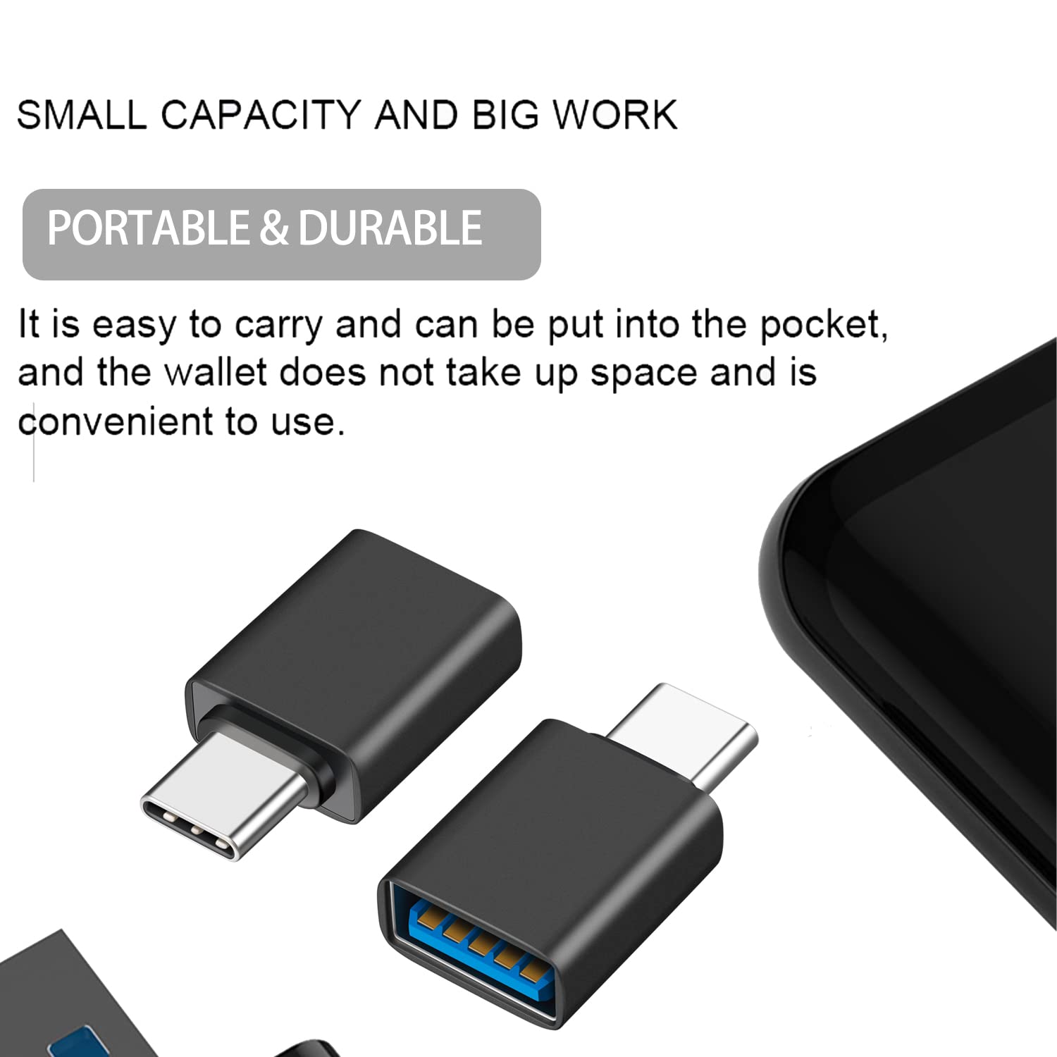 Undetectable Mouse Jiggler and USB C Adapter, Drive Free, Plug and Play Keeps PC/Laptop Awake
