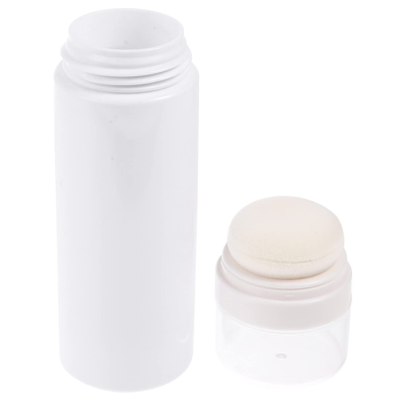 Uonlytech Body Powder Puff Box Empty Baby Body Powder Container Bath Body Powder Case Fluffy Puff Kit Dusting Powder Travel Case for Home Travel