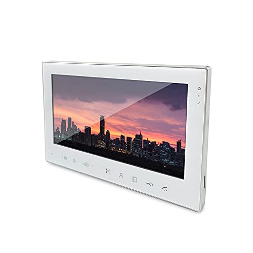 WSJIE Video Intercom 7 Inch Wired 1200TVL Video Door Phone Doorbell Camera Call Panel 130° Motion Detect For Home Security (Size : B)