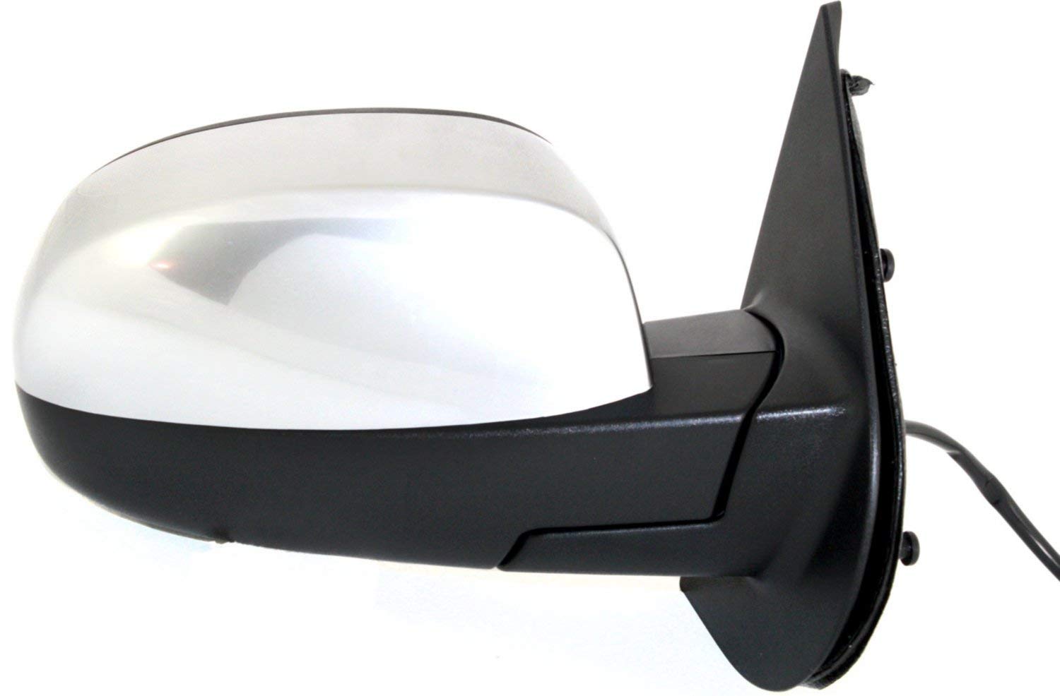 Kool Vue Left & Right Power Heated Mirrors Compatible With Chevrolet Silverado 1500 2007-2013 Manual Fold w/o Signal Light, Blind Spot, Memory, Puddle Lamp & Auto-Dimming Chrome New Body, Off Road Pkg