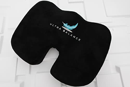 Memory Foam Seat Cushion, Office Chair Cushions, Car Seat Cushion, Non-Slip Sciatica & Back Coccyx TailbonePain Relief Washable
