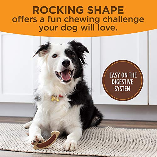 Milk-Bone Wonder Bones Long Lasting Dog Treats, Real Beef, 7 Small/Medium Paw Rockers