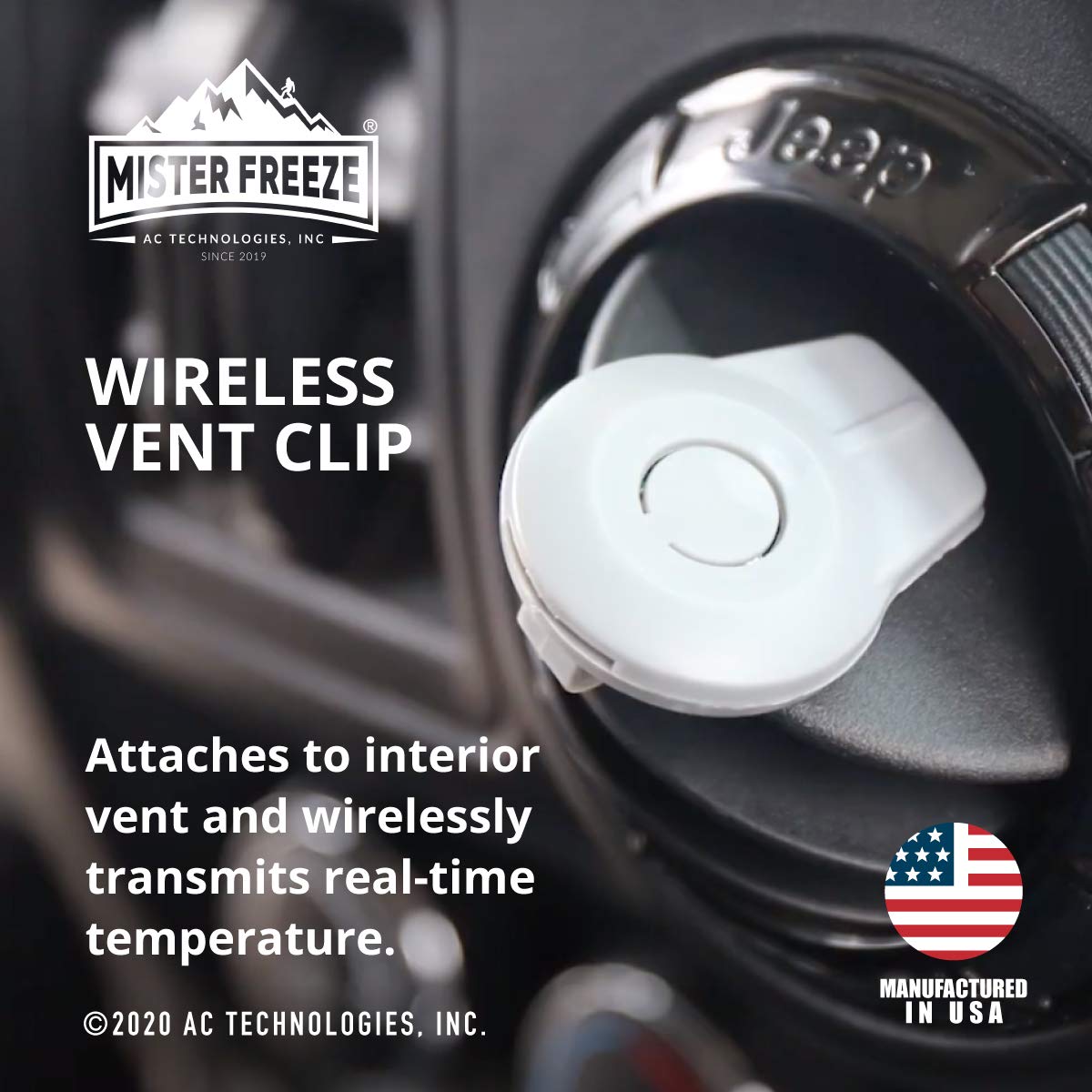 Mr. Freeze Car Air Conditioner Synthetic R134A Refrigerant, AC Recharge Kit with Hose and Wireless Digital Temperature Sensor, 14 Oz
