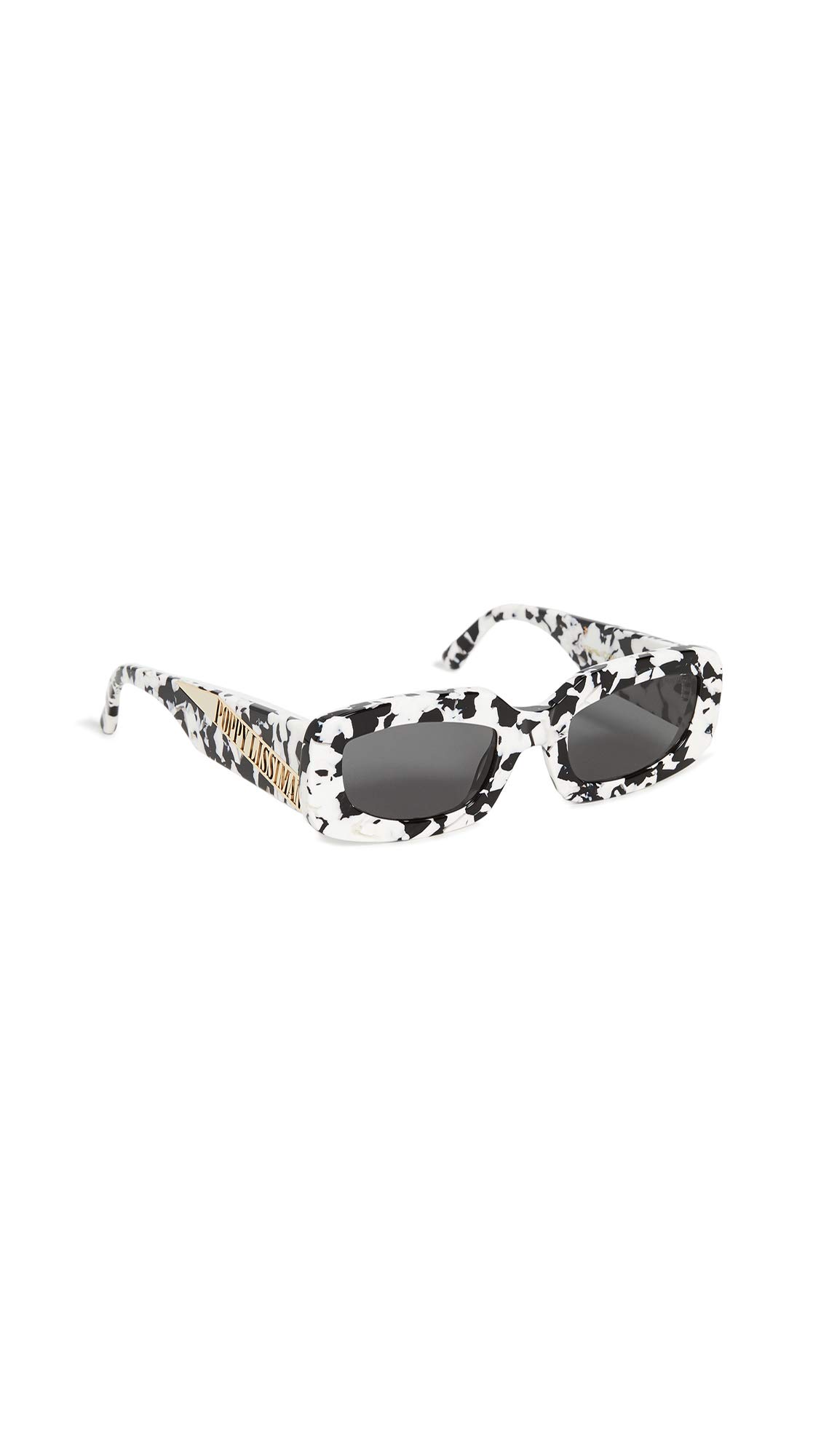 Poppy Lissiman Women's Stevie Sunglasses, Cow, Tan, Black, One Size