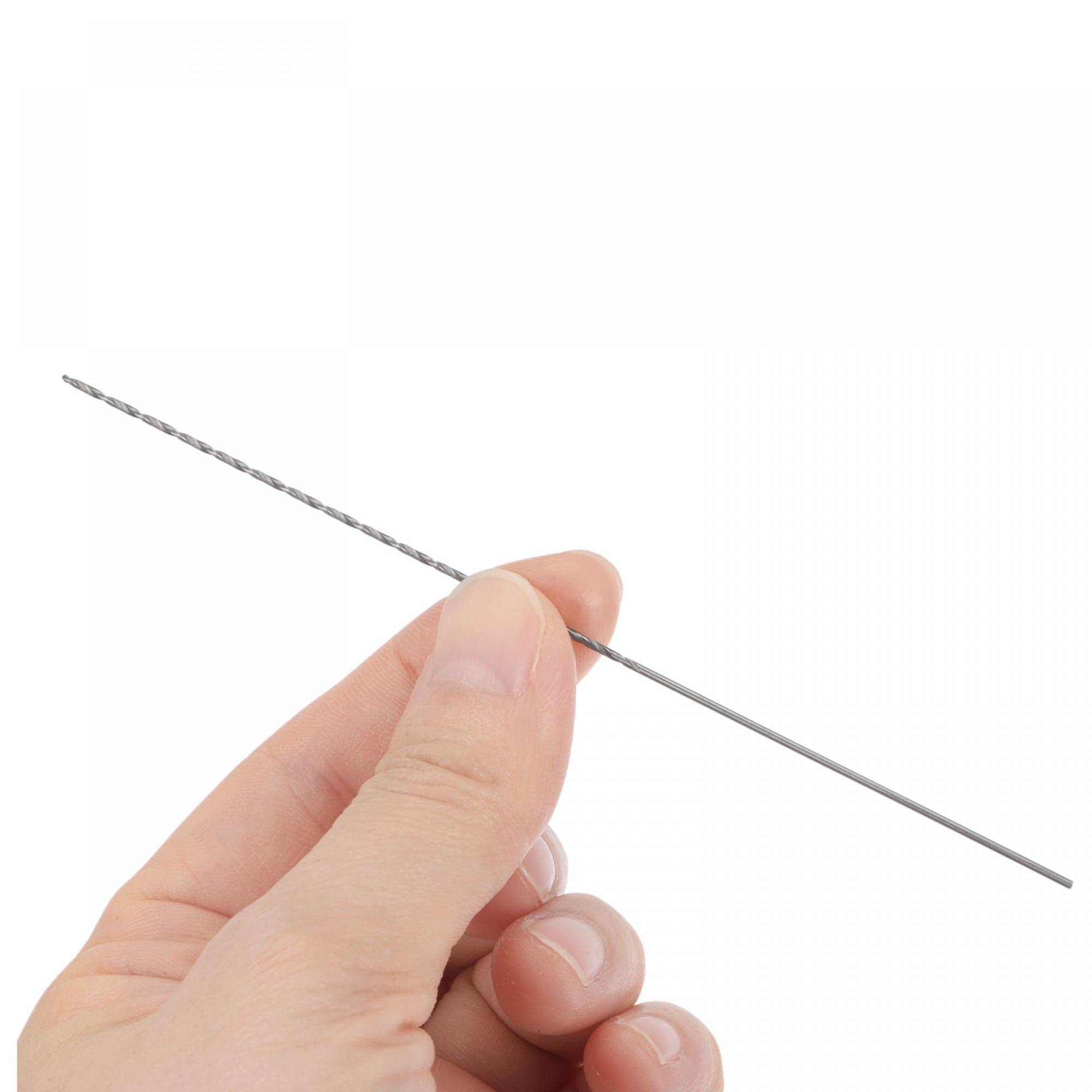 uxcell 20 Pcs 1mm Mini Micro Twist Drill Bits, High-Speed Steel Straight Shank Extra Long Drill Bit 120mm for Aluminum Alloy