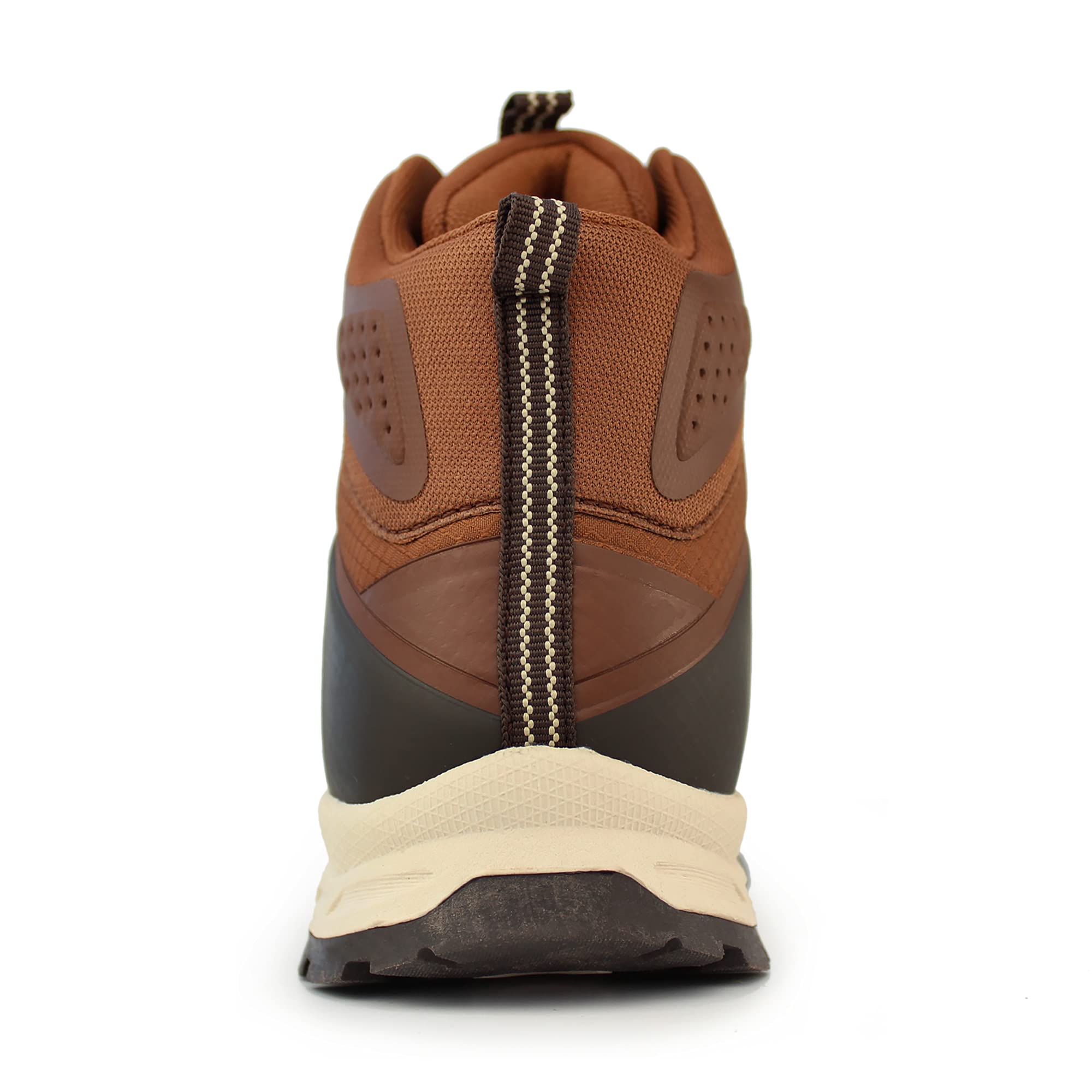 OUTVENTURE Women's Mid Lightweight Outdoor Hiking Boots,Brown PU,9 M US