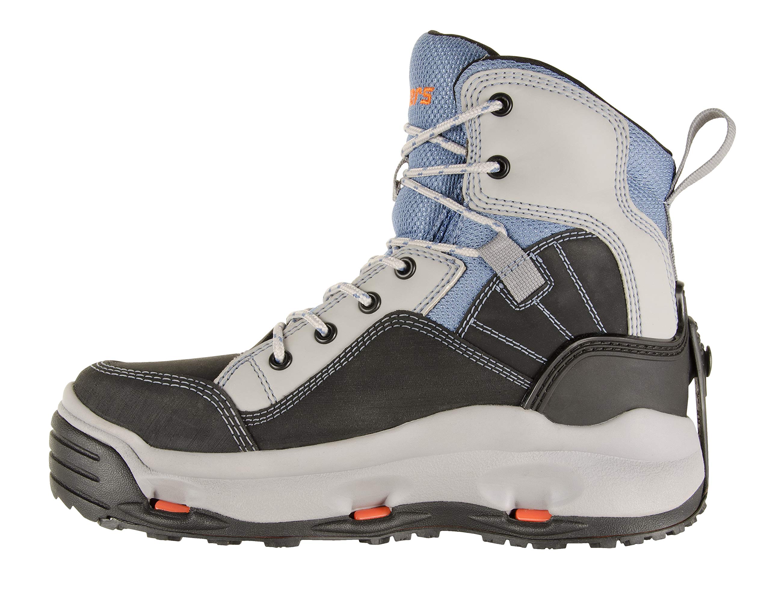 Korkers Women's Wading Boots Camouflage-Hunting-Apparel, Sharkskin/Riverside, 6