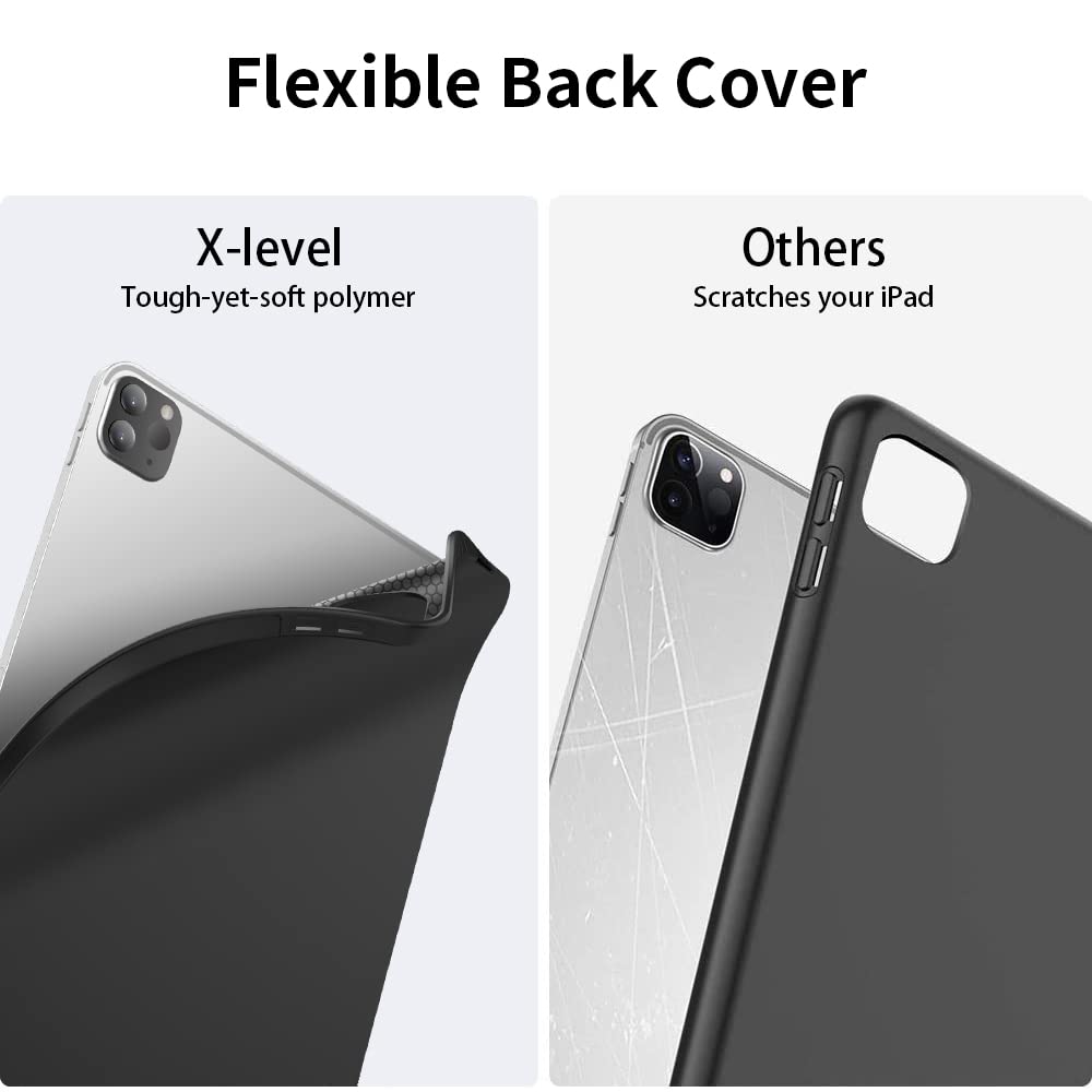 X-level Compatible with iPad Pro 11 Inch case 4th Generation 2022 / 3rd Gen 2021/ 2nd Gen 2020 / 1st Gen 2018 Slim Lightweight Protective with Soft TPU Shell Auto Wake/Sleep Smart ipad Cover,Green
