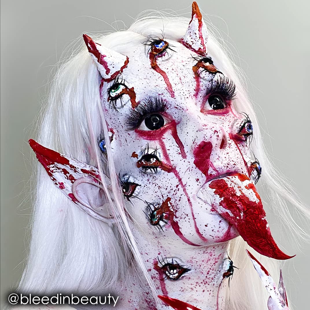 Mehron Makeup Paradise Makeup AQ Pro Size | Stage & Screen, Face & Body Painting, Special FX, Beauty, Cosplay, and Halloween | Water Activated Face Paint & Body Paint 1.4 oz (40 g) (White)