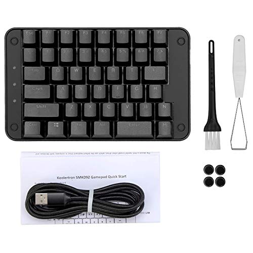 Koolertron Gateron Red Switches Programmable Gaming Keypad, Mechanical Gaming Keyboard with 43 Programmable Keys, Single-Handed Keypad Macro Setting (Gateron Red Switche)