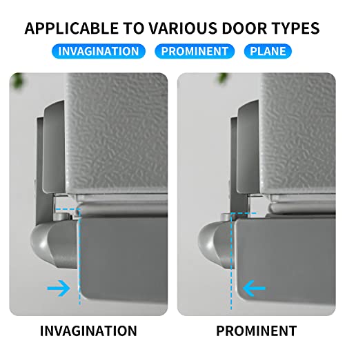 Updated Home Refrigerator Lock for Kids, Child Proof Fridge Freezer Door Lock Apply to Max 1"(25mm) Sealing Strip Easy to Install and Use 3M Adhesive No Tools Need or Drill
