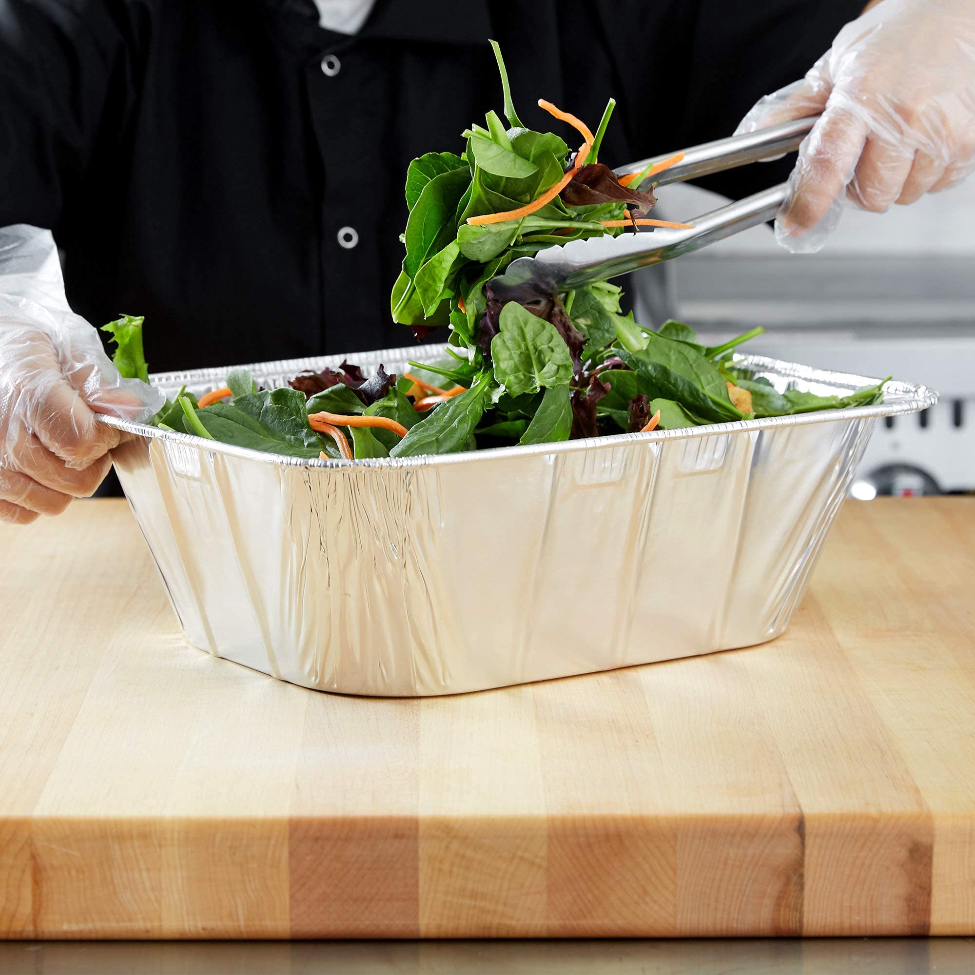 Nicole Fantini 9 x 13” Half Size Extra Deep Aluminum Pans - Keep Meals Fresh Longer - Versatile Food Containers - Eco-Friendly & Durable - 200 Count