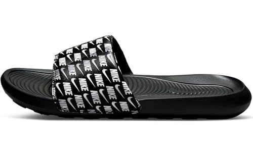 Nike Men's Victori One Slides, Black/White-black, 9