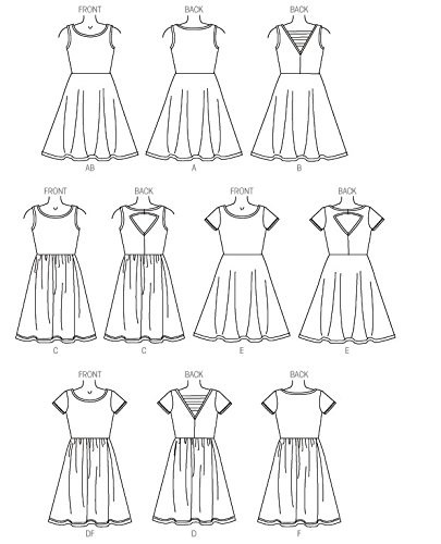 McCall's Pattern Company M7079 Girls'/Girls' Plus Dresses, Size GRL