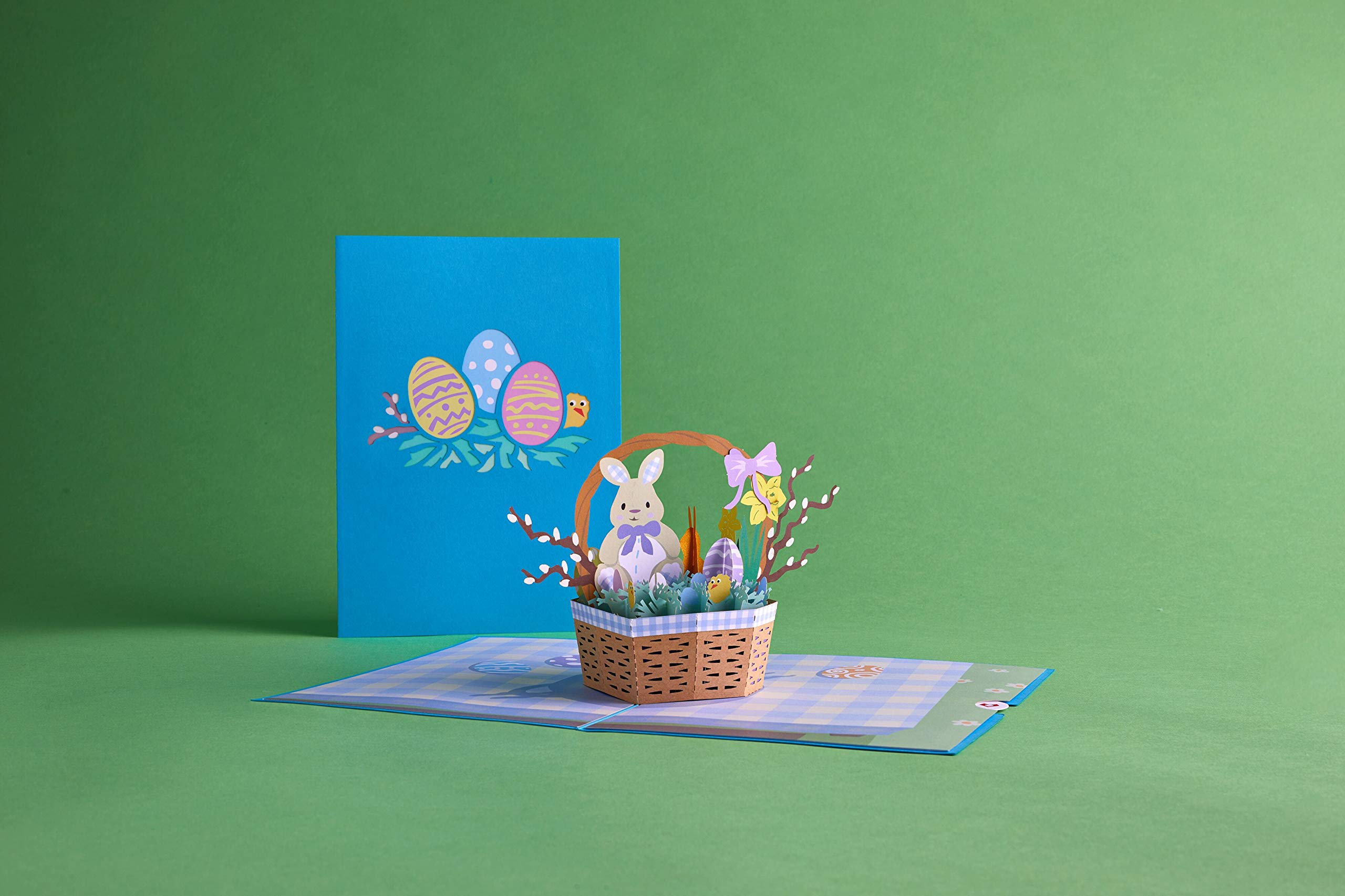 Lovepop Easter Basket Pop Up Card - 3D Card, Religious Easter Cards, Easter Bunny Card , Pop Up Greeting Cards