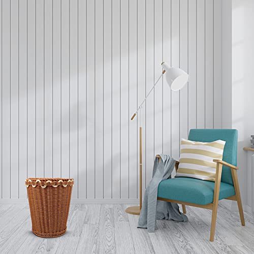 Zerodeko Seagrass Wastebasket Rattan Trash Can Woven Waste Basket Garbage Bin Water Hyacinth Flower Pot Dried Flower Bucket Laundry Storage Basket for Bedroom Bathroom Office Planter
