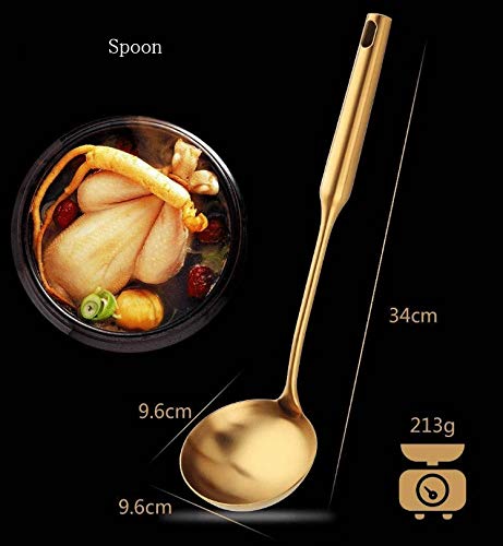 LMMDP Stainless Steel Cooking Shovels Ladle Spoon Colander Filter tools Kitchen Utensils Set Home Restaurant Accessories