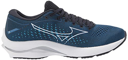 Mizuno Men's Wave Rider 25 | Neutral Support Running Shoe |Eco Friendly Materials | Imperial Blue | US 11