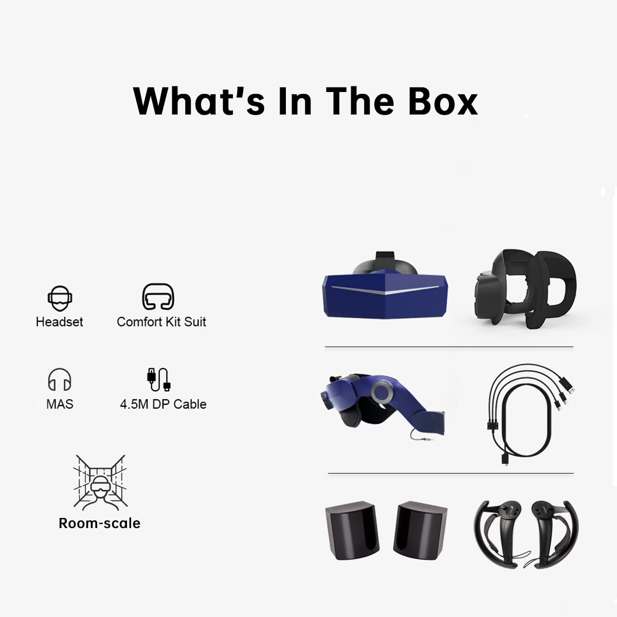 Pimax Vision 5K Super VR Headset with Base Stations and Knuckles Controllers Bundle