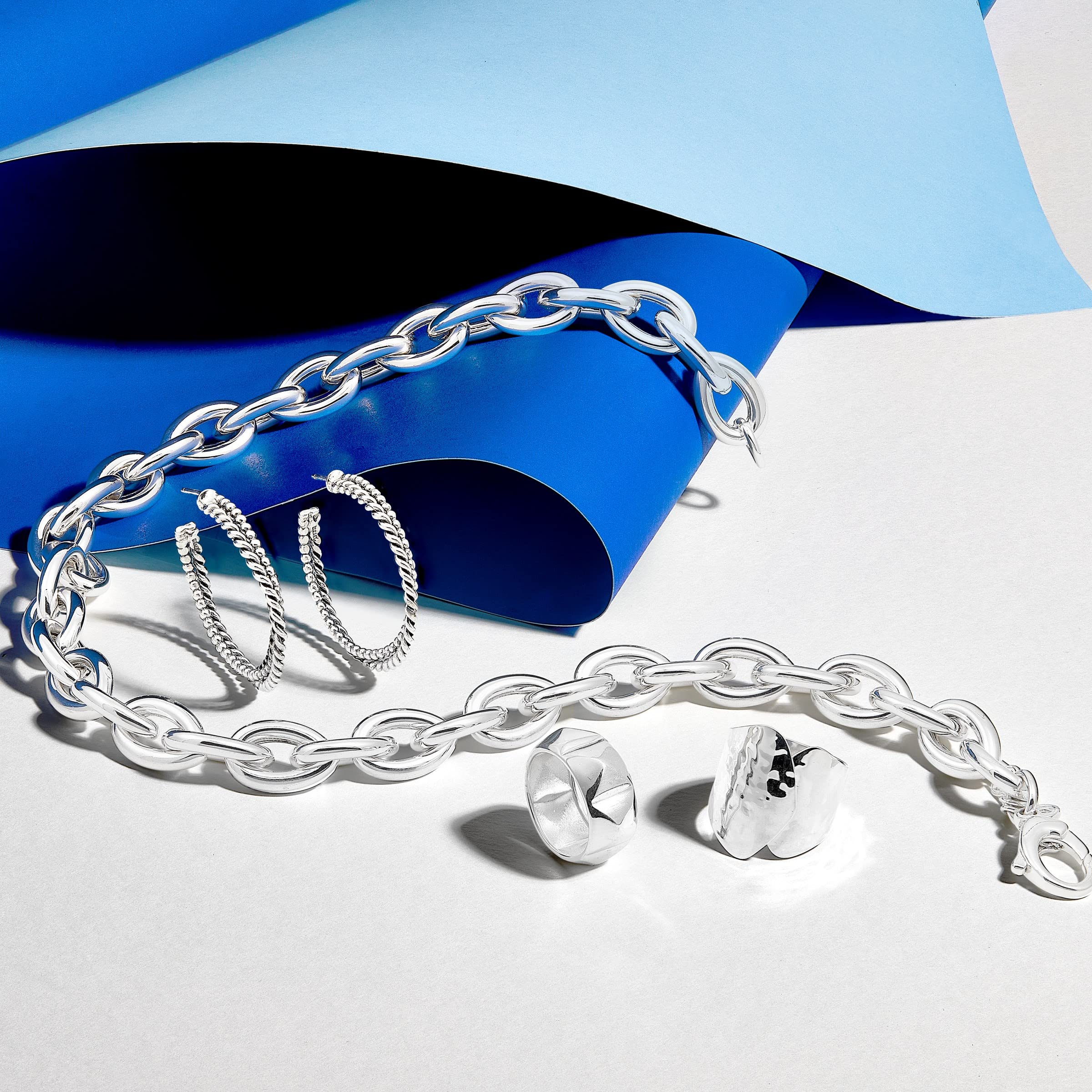 Silpada 'Double Booked' Sterling Silver Hoop Earrings