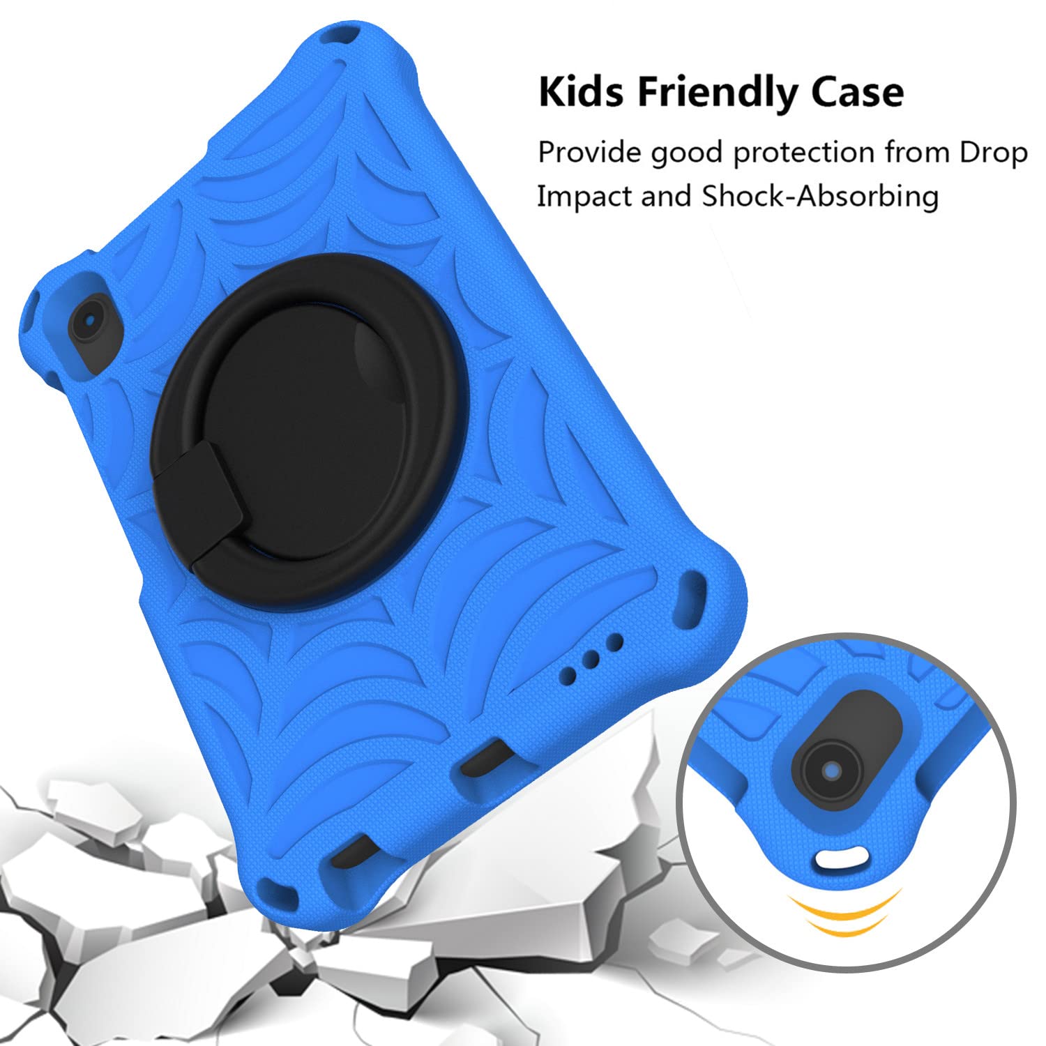 XunyLyee Kids Case for Lenovo Tab M8/ Lenovo Tab M8 3rd Gen/Tab M8 HD 2nd Gen/Tab M8 FHD (8.0 Inch), Blue