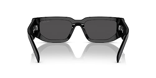 Prada PR 13ZS 1AB5S0 Black Plastic Cat-Eye Sunglasses Grey Lens
