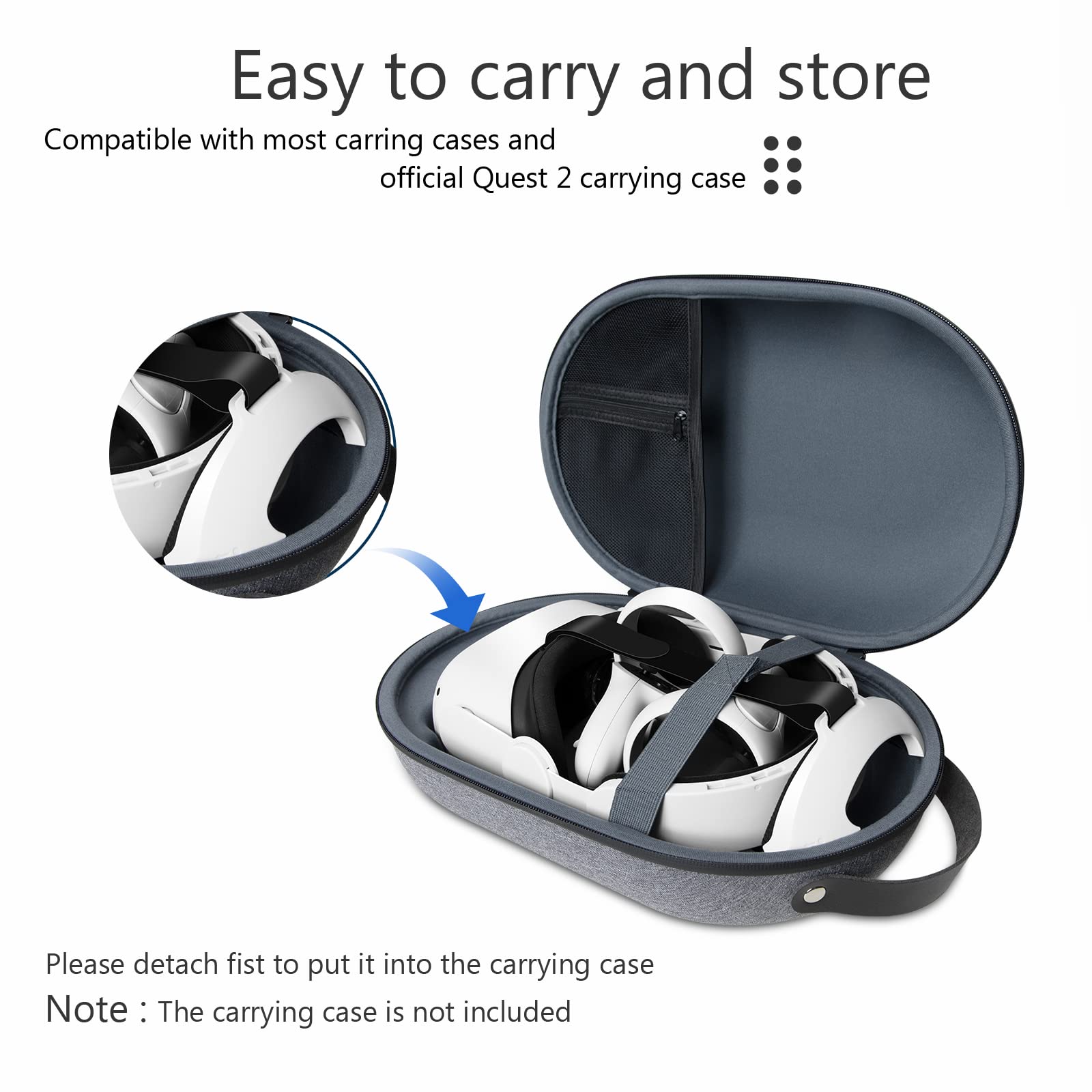 MUGEYMYD Head Strap for Oculus/Meta Quest 2, Replacement for Elite Strap Accessories Reduce Face Pressure Comfortable Touch,4-in-1 Version Design