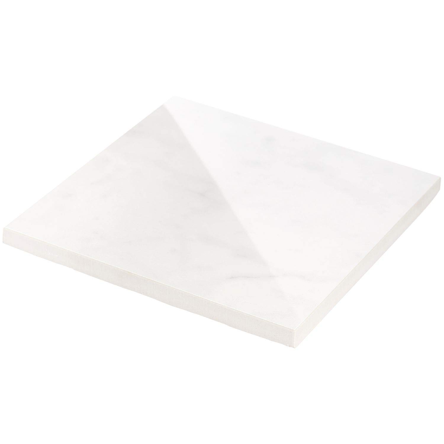 Marmo White Marble Look 6 in. x 6 in. Polished Porcelain Floor and Wall Tile Sample