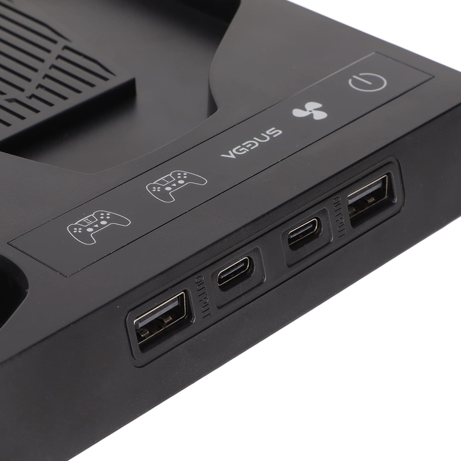 Septpenta Gaming Console Cooling Fan, Dual Fast Charge & Multi Power, 2 Magnetic Dongles, Premium Smart Chip, Dual 2800 RPM Cooling, Gp5 1510 Cooling Bracket for PS5