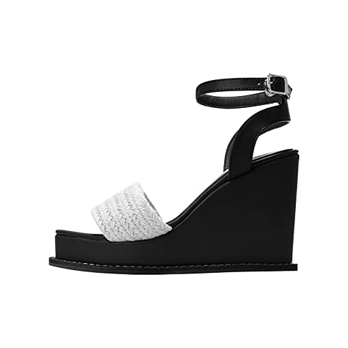 Sandals for Women Casual Summer Wedge Platform Walking Sandals Strap Buckle Party Elegant Shoes Comfy Casual Sandals