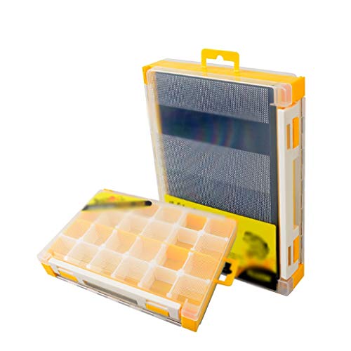 Multifunction Tackle Storage Box Multifunctional Bait Box Fishing Gear Parts Box Accessory Box Fishing Tackle Hook Box Storage Box Plastic Bait Box Double-layer Fishing Tool Box Multi-frame Excellent
