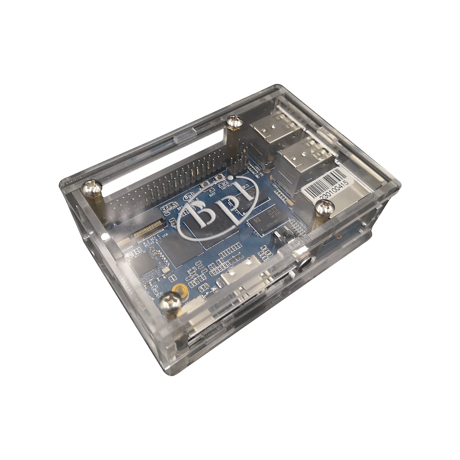 WayPonDEV Banana Pi BPI-M5 M4 Acrylic Case for Banana Pi M5 Single BOAD Computer Support Android Debian Raspbian Armbian
