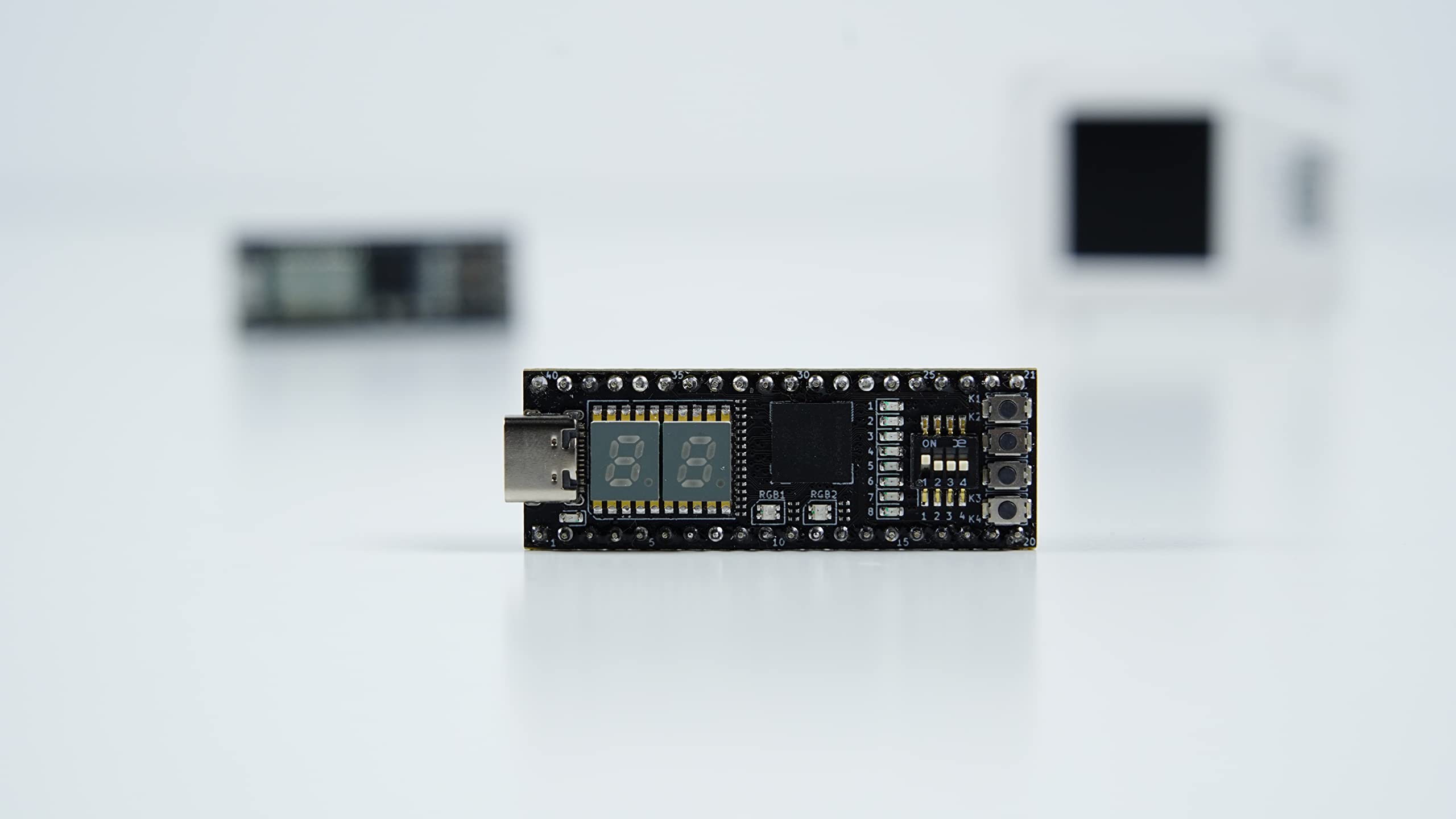STEPFPGA, a Lattice Based Mini Board with Interactive Components and Extension GPIOs โ WebIDE Supported Across All OS Platforms โ Ideal for FPGA Learning and Digital Circuits Experiments
