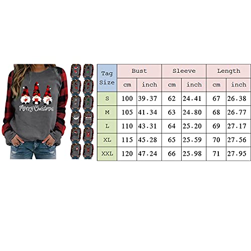 Tops For Women Casual Fall Plain Fashion Hoodies Large Size Slouchy Sweatshirt Flowy All-match Pullovers Christmas Tops Red