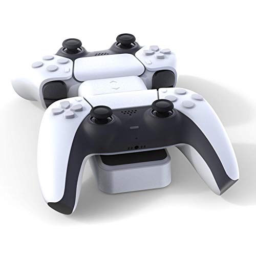 LOVOICE Portable Charging Station For PS5 Controller, Double PS5 Controller Charger, PS5 Charger Stand Fast Charging For 2 Controllers PS5 Accessories