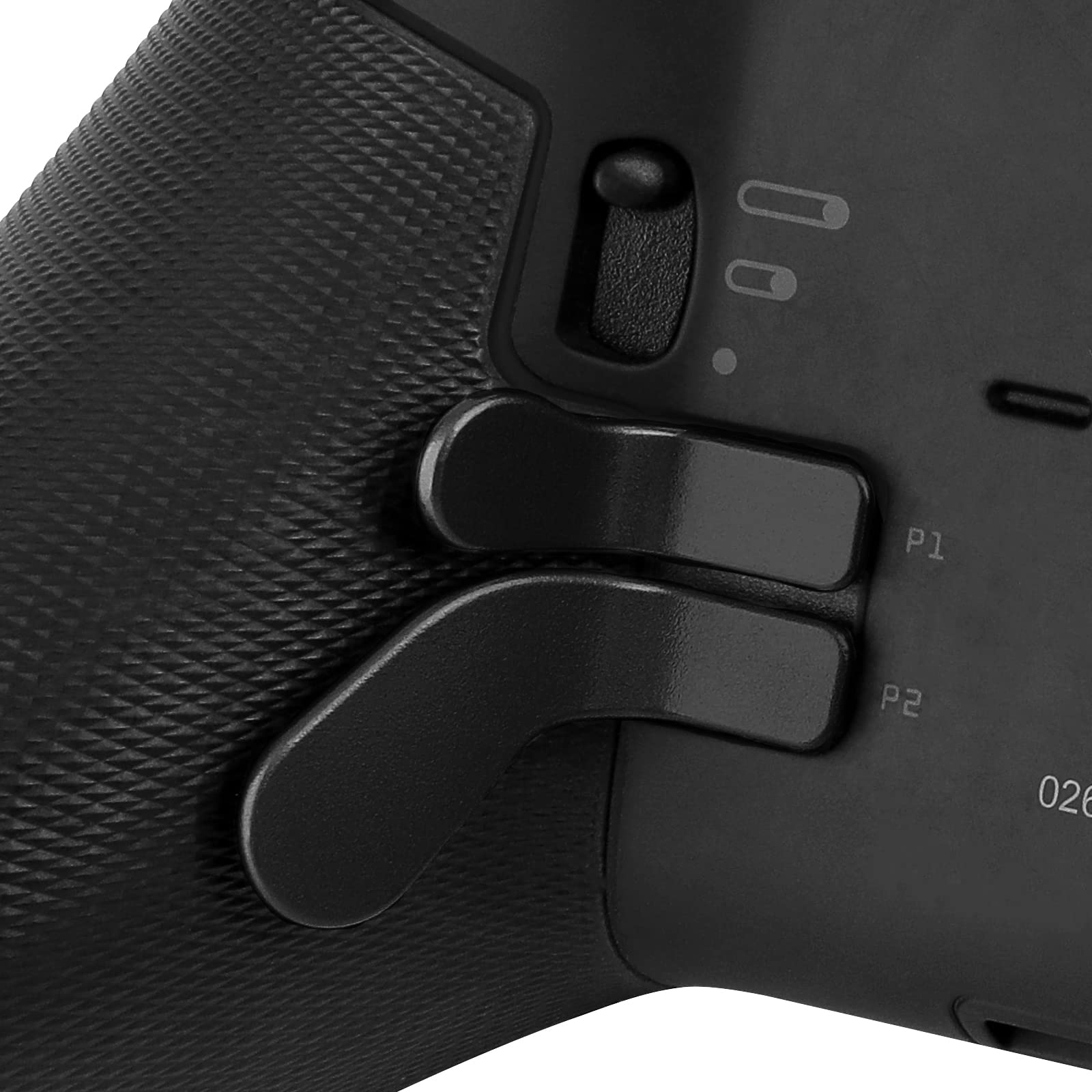 TOMSIN Xbox Elite Controller Series 2 Paddles,4 pcs Metal Stainless Steel Paddles for Xbox One Elite 2 Controller,Xbox Controller Elite 2 Core Accessories Model 1797(2 Medium & 2 Mini)(Black)