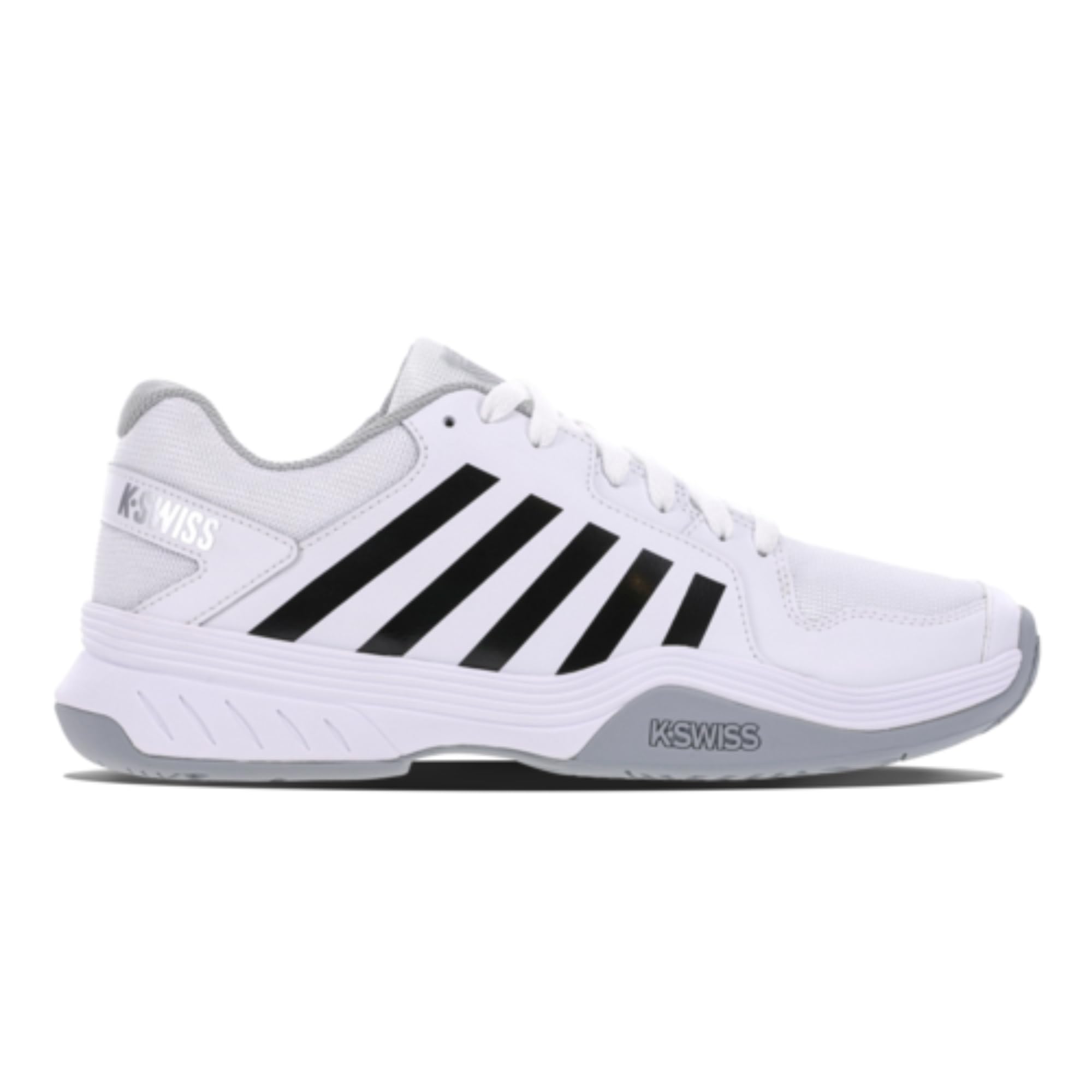 K-Swiss Men's Court Express Pickleball Shoe, White/Highrise/Black, 13 M